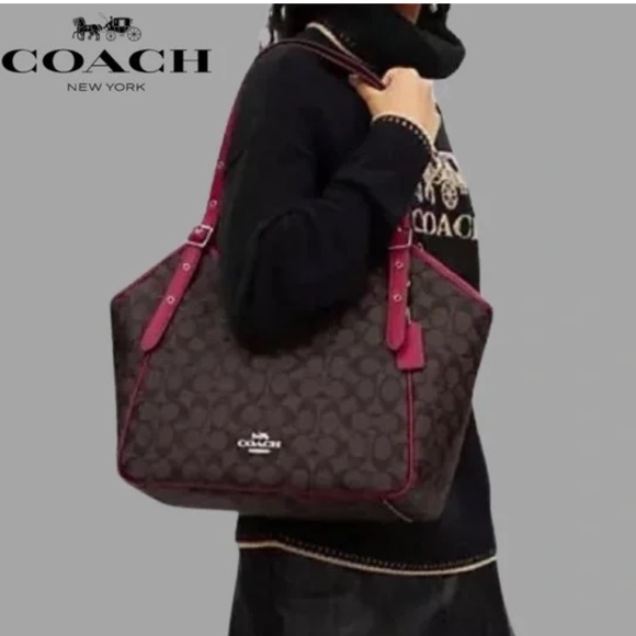Coach | Bags | Coach Meadow Shoulder Bag In Signature Canvas Brand New ...